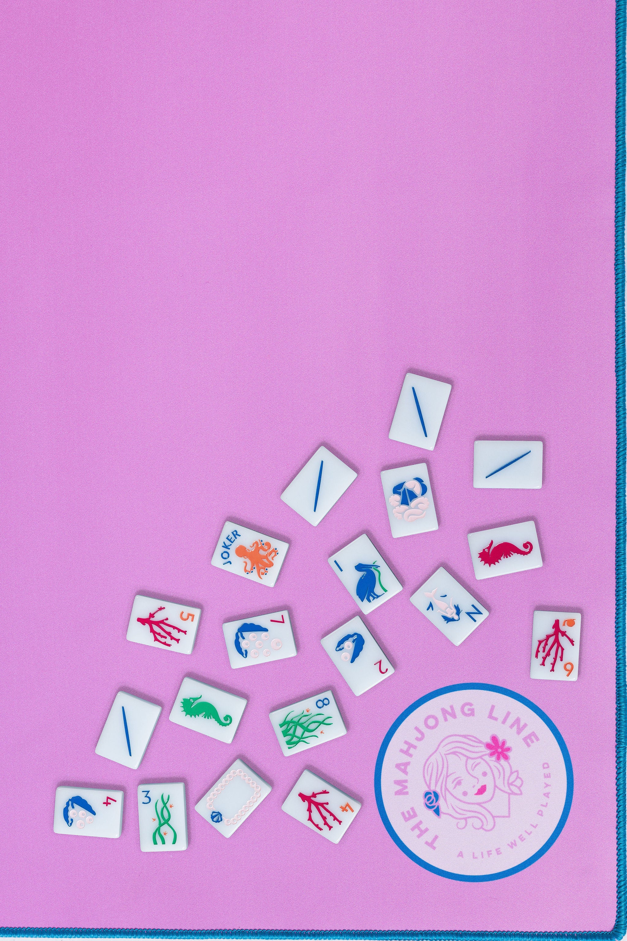 Ocean Line Tiles & Mat Combos– The Mahjong Line