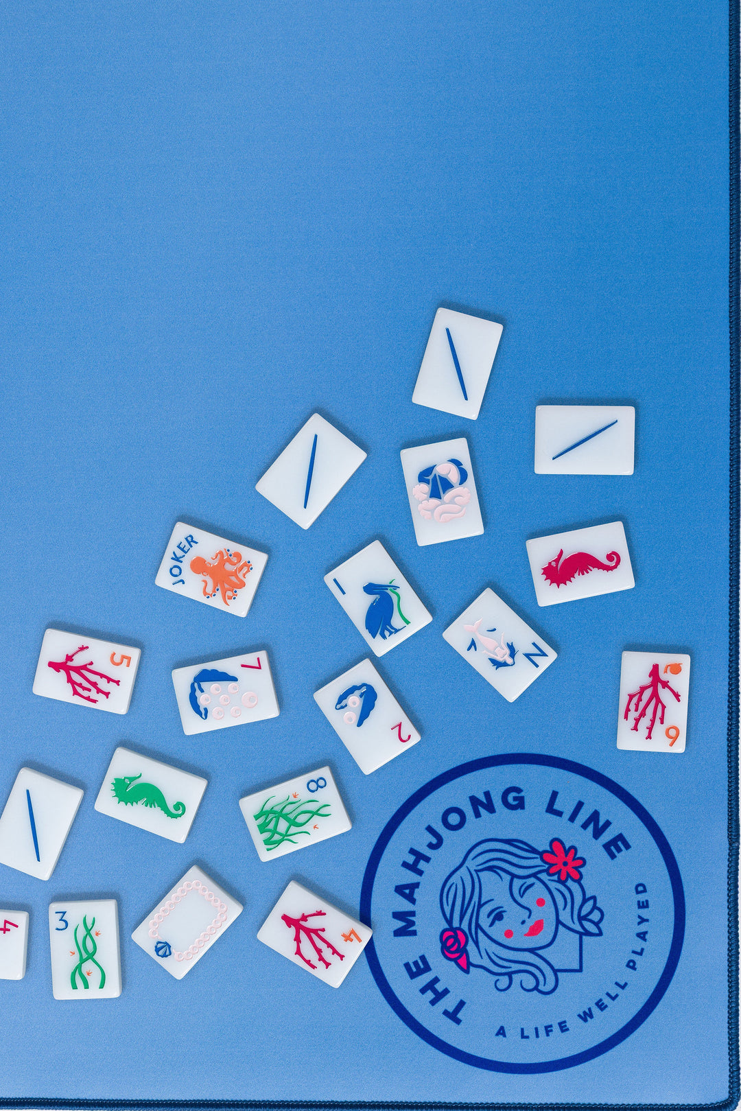 Ocean Line Tiles & Mat Combos– The Mahjong Line