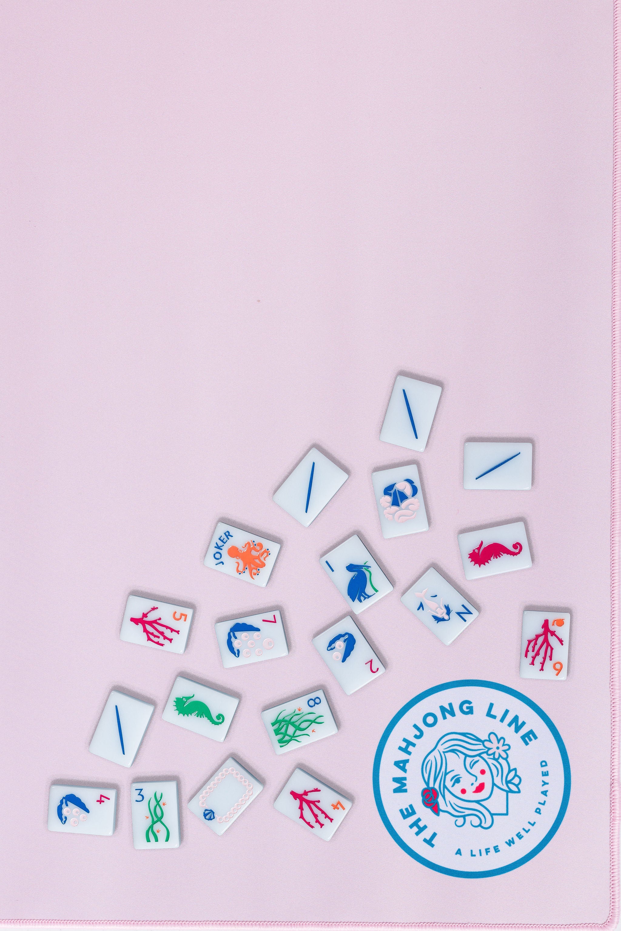 Ocean Line Tiles & Mat Combos– The Mahjong Line