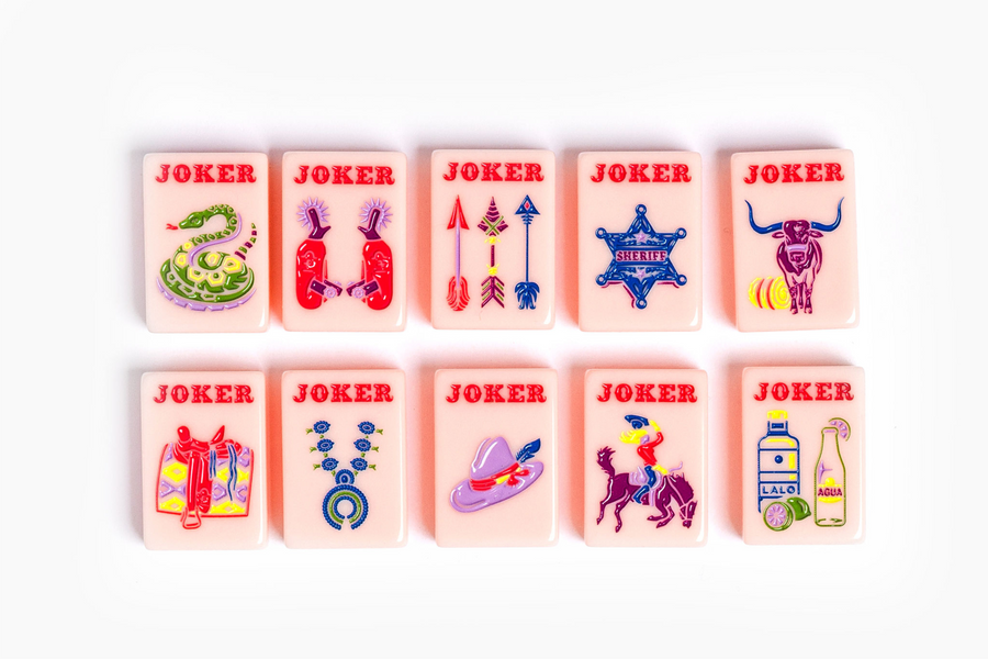 The Ranch Line - American Mahjong Tile Set - Dusty Rose Release– The ...