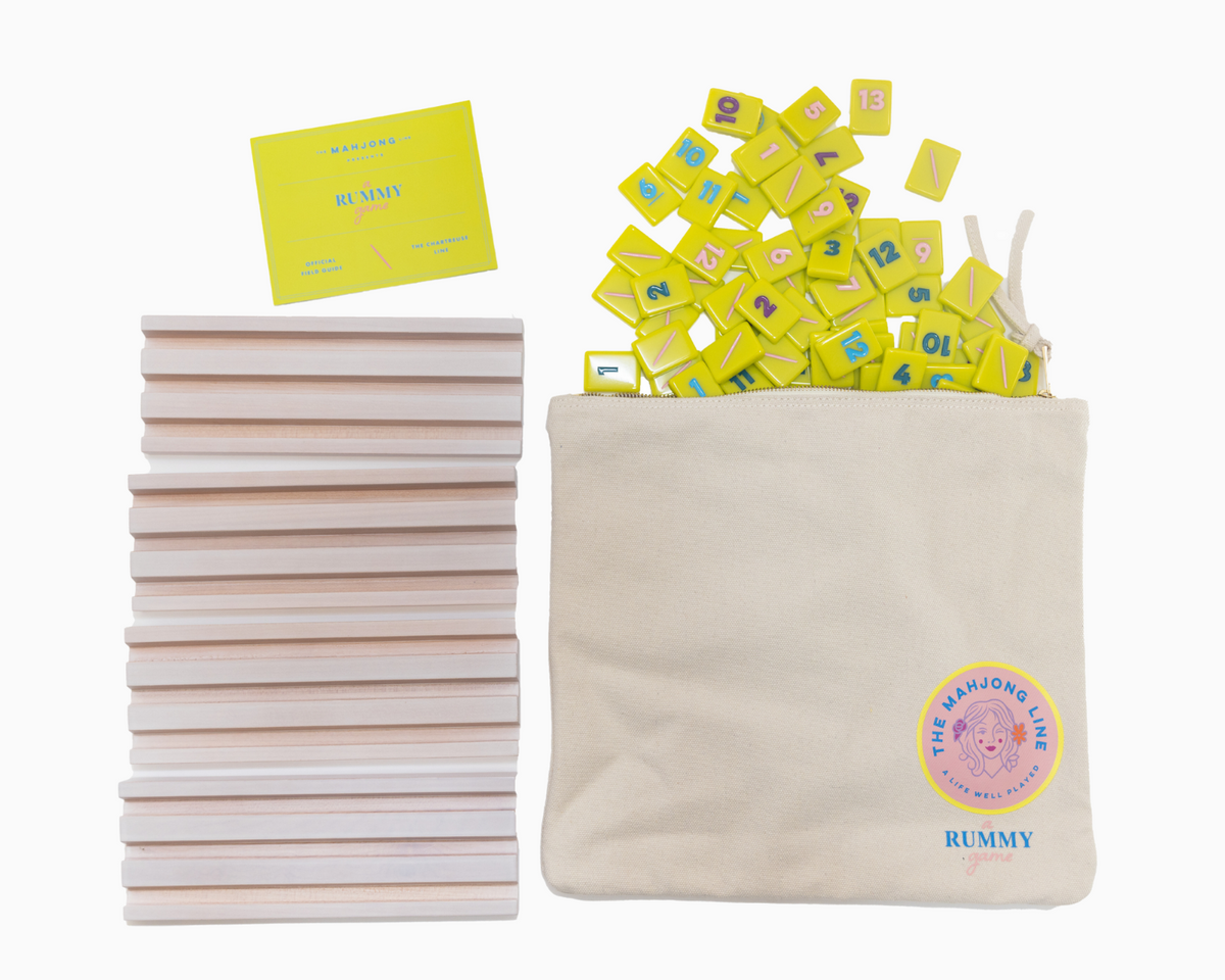 Rummy Tile Set: Chartreuse – The Mahjong Line