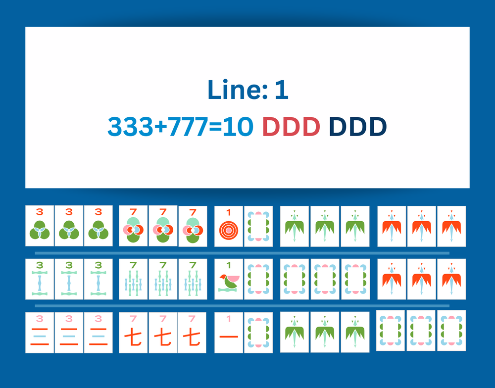 The Big Card 2026 // Section: MAD MATH– The Mahjong Line
